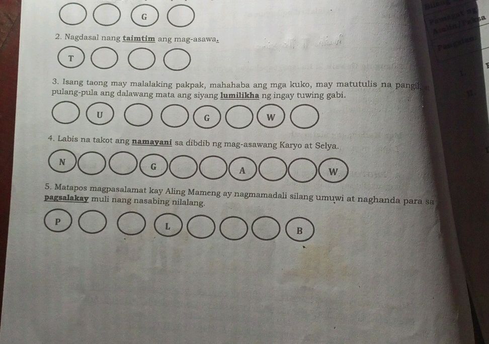 2. Nagdasal nang taimtim ang mag-asawa. 3. | StudyX