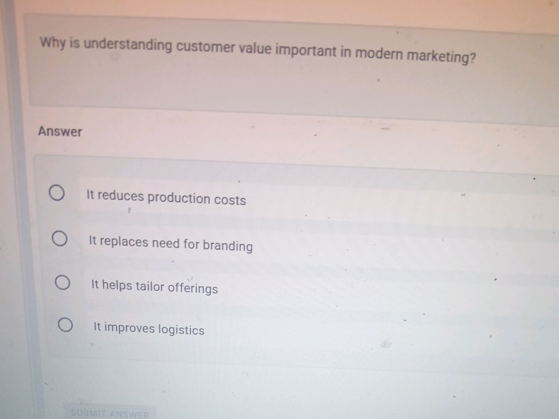 Why is understanding customer value | StudyX