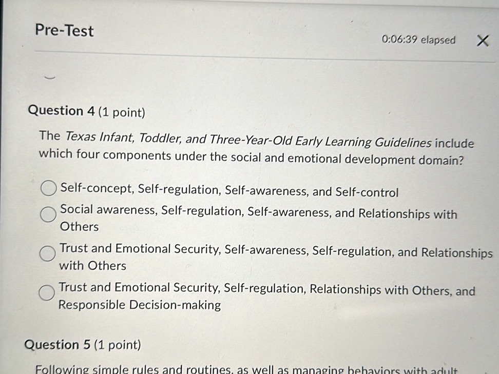 Question 4 (1 point) The Texas Infant, | StudyX