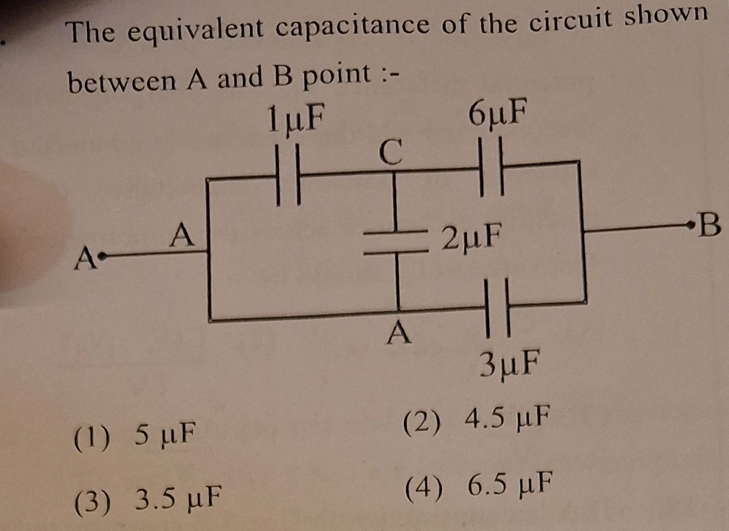 The equivalent capacitance of the circuit