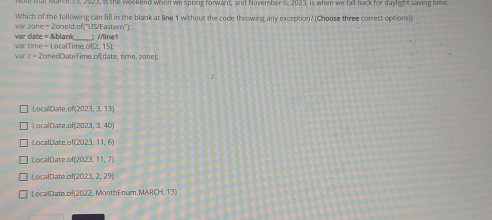 Which of the following can fill in the blank | StudyX