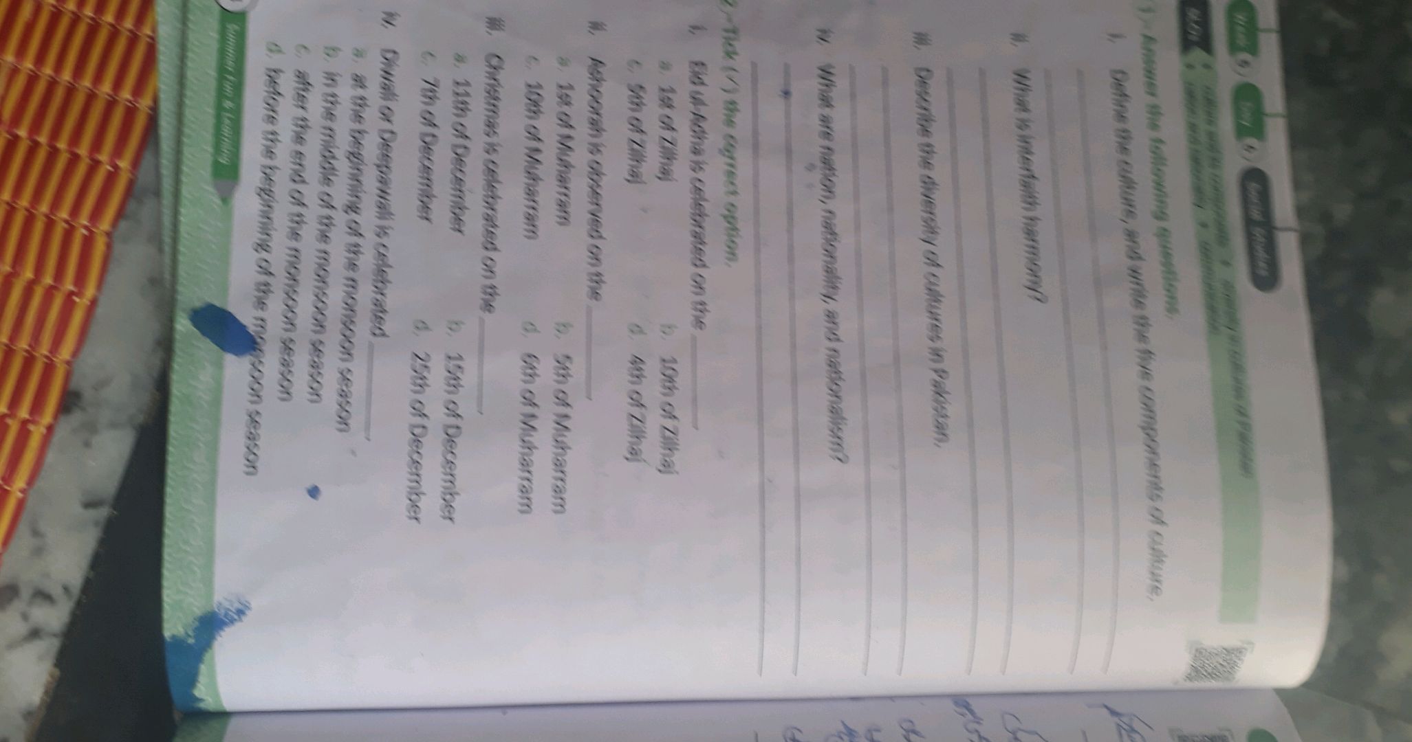 1- Answer the following questions. 1. | StudyX