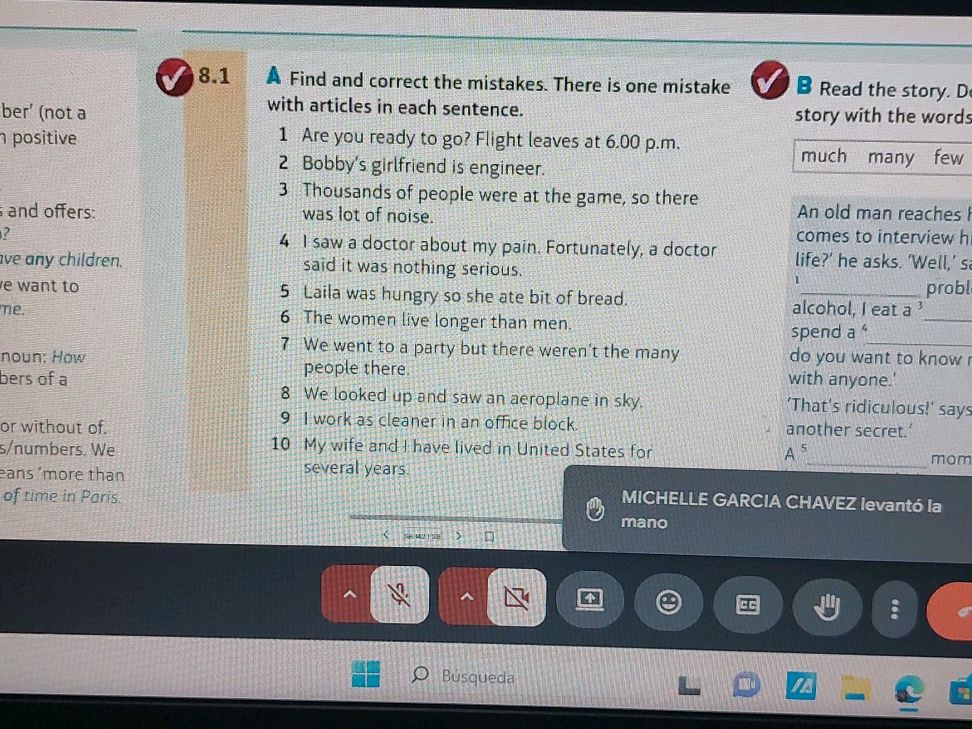 A Find and correct the mistakes. There is | StudyX