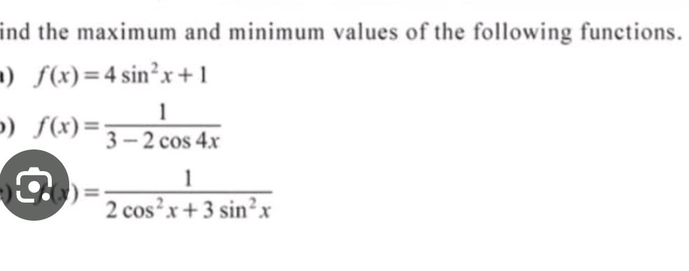 Find the maximum and minimum values of the | StudyX