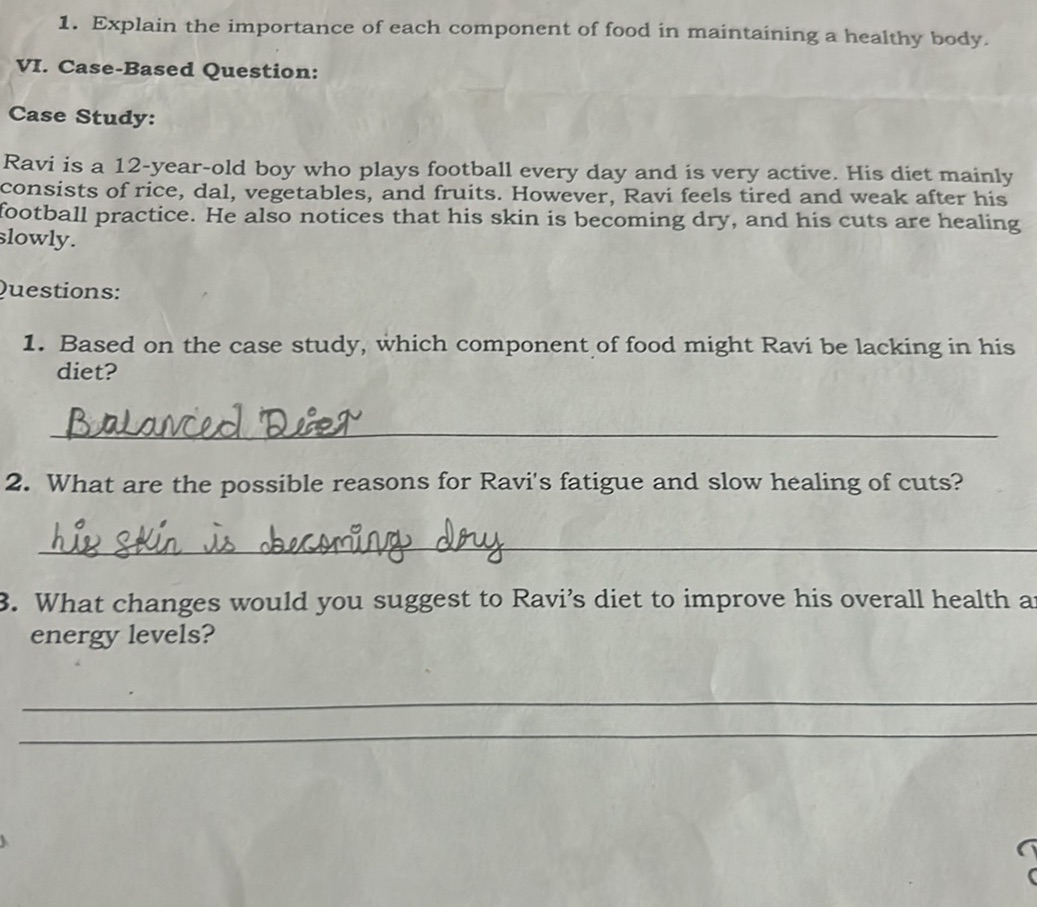 1. Explain the importance of each component | StudyX