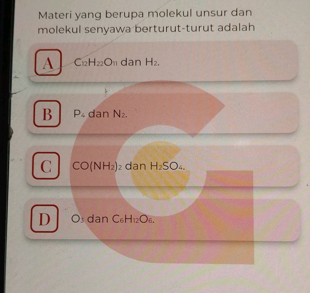 Materi yang berupa molekul unsur dan molekul | StudyX