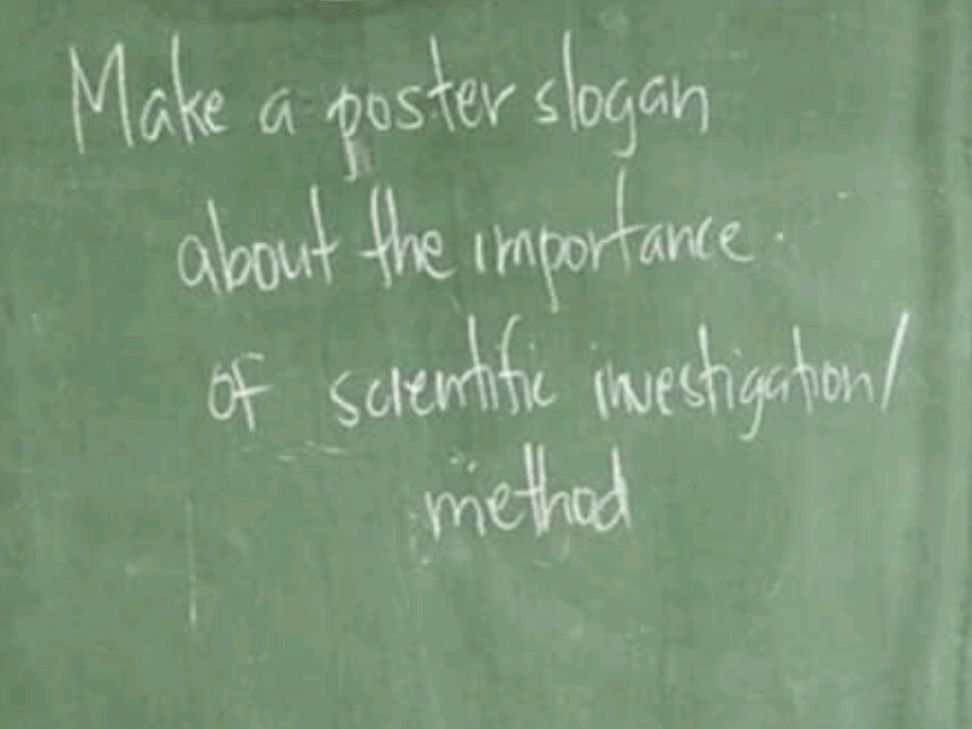 Make a poster slogan about the importance of | StudyX