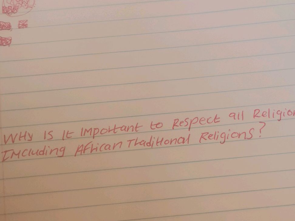 Why is it important to respect all religions