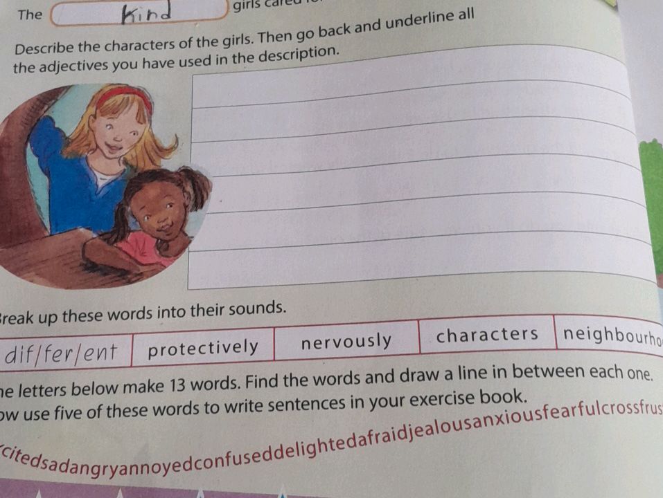 Describe the characters of the girls. Then | StudyX