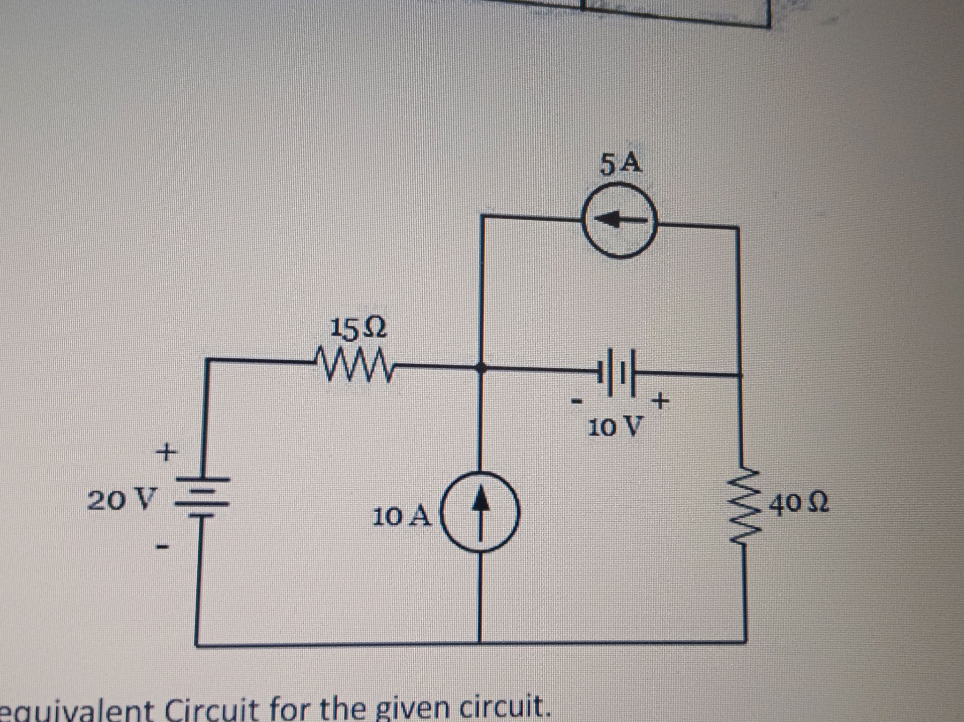 The circuit diagram includes: * A 20V | StudyX