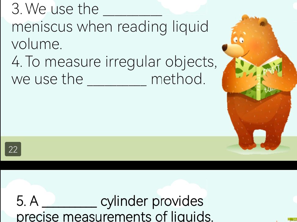 3. We use the ______ meniscus when reading | StudyX
