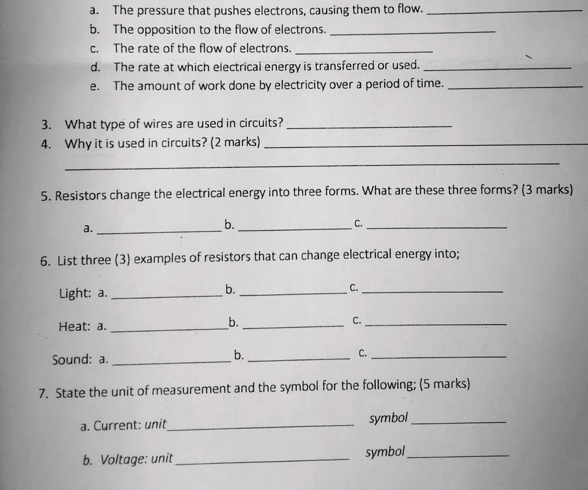 3. What type of wires are used in circuits? | StudyX