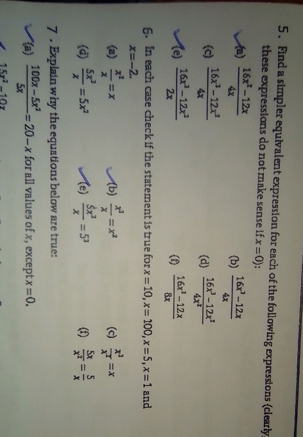 5. Find a simpler equivalent expression for | StudyX