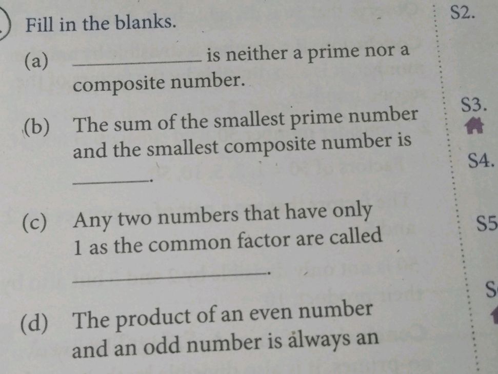 (a) ______ is neither a prime nor a | StudyX
