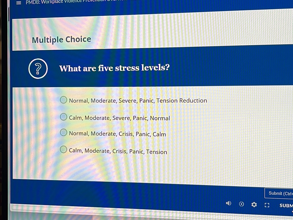 What are five stress levels? Normal, | StudyX
