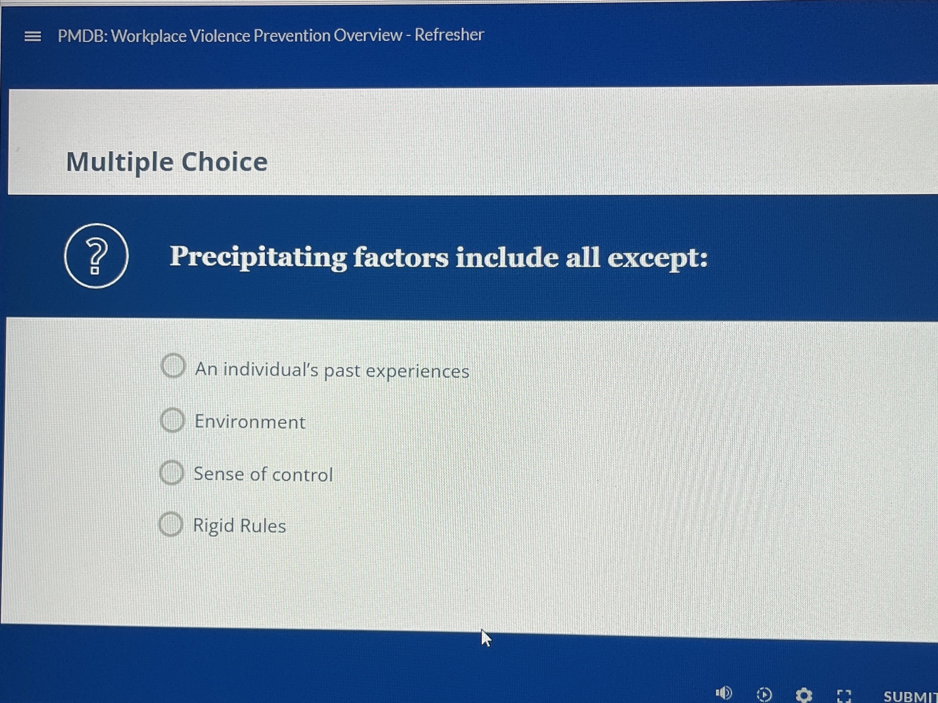 Precipitating factors include all except: | StudyX