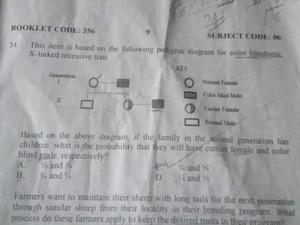 This item is based on the following pedigree | StudyX