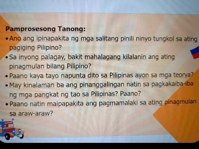 Pamprosesong Tanong: * Ano ang | StudyX