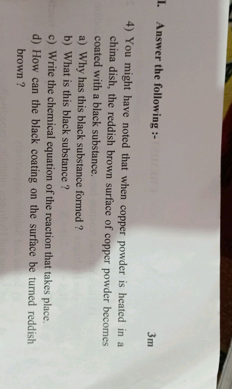 4) You might have noted that when copper | StudyX