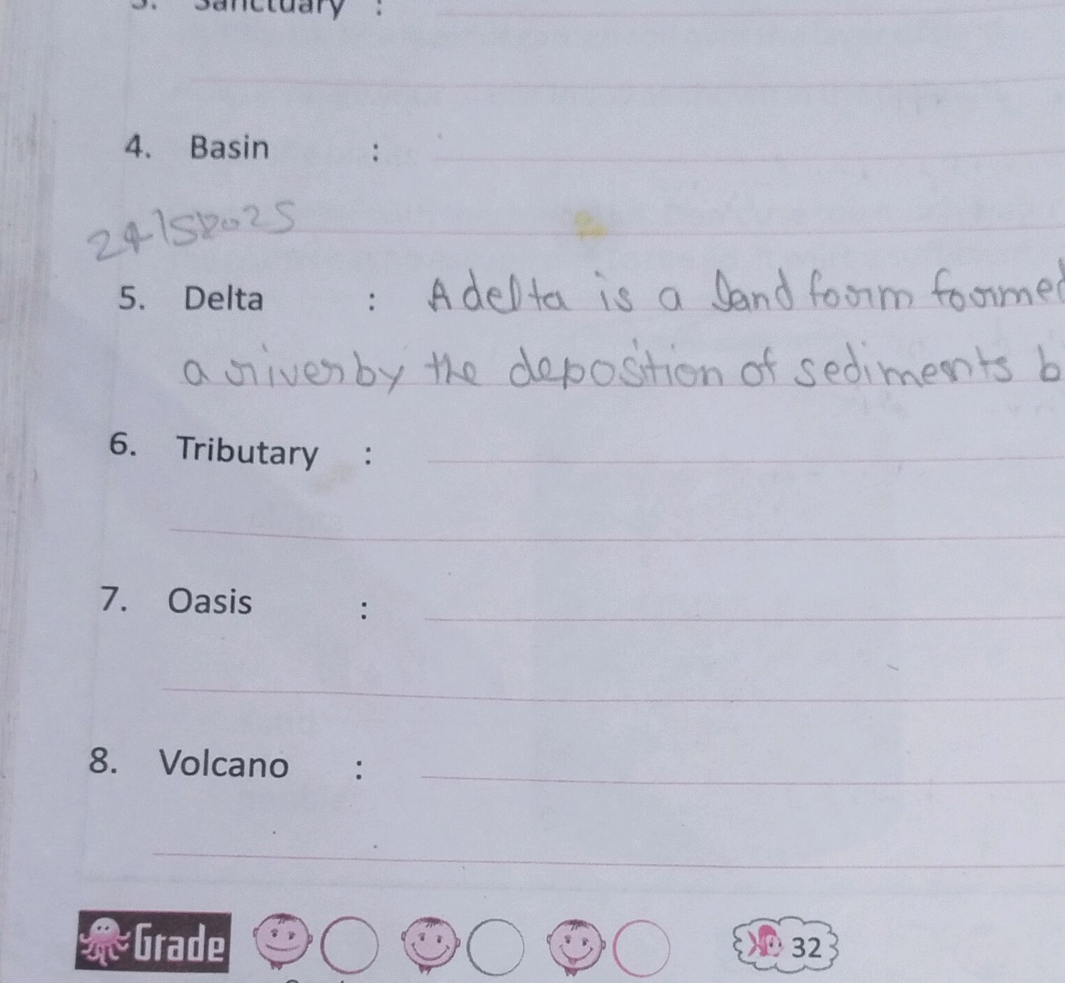 4. Basin : 5. Delta : A delta is a land | StudyX