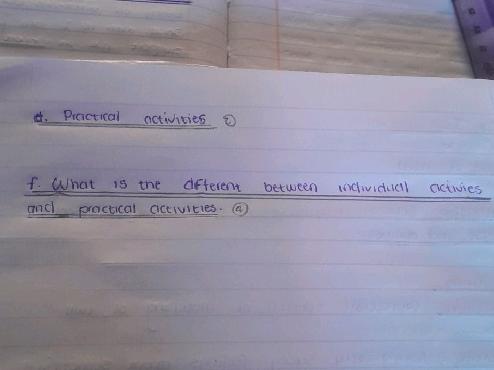 f. What is the different between individual | StudyX