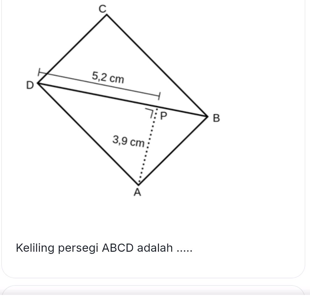 Calculate the perimeter of the ABCD square | StudyX