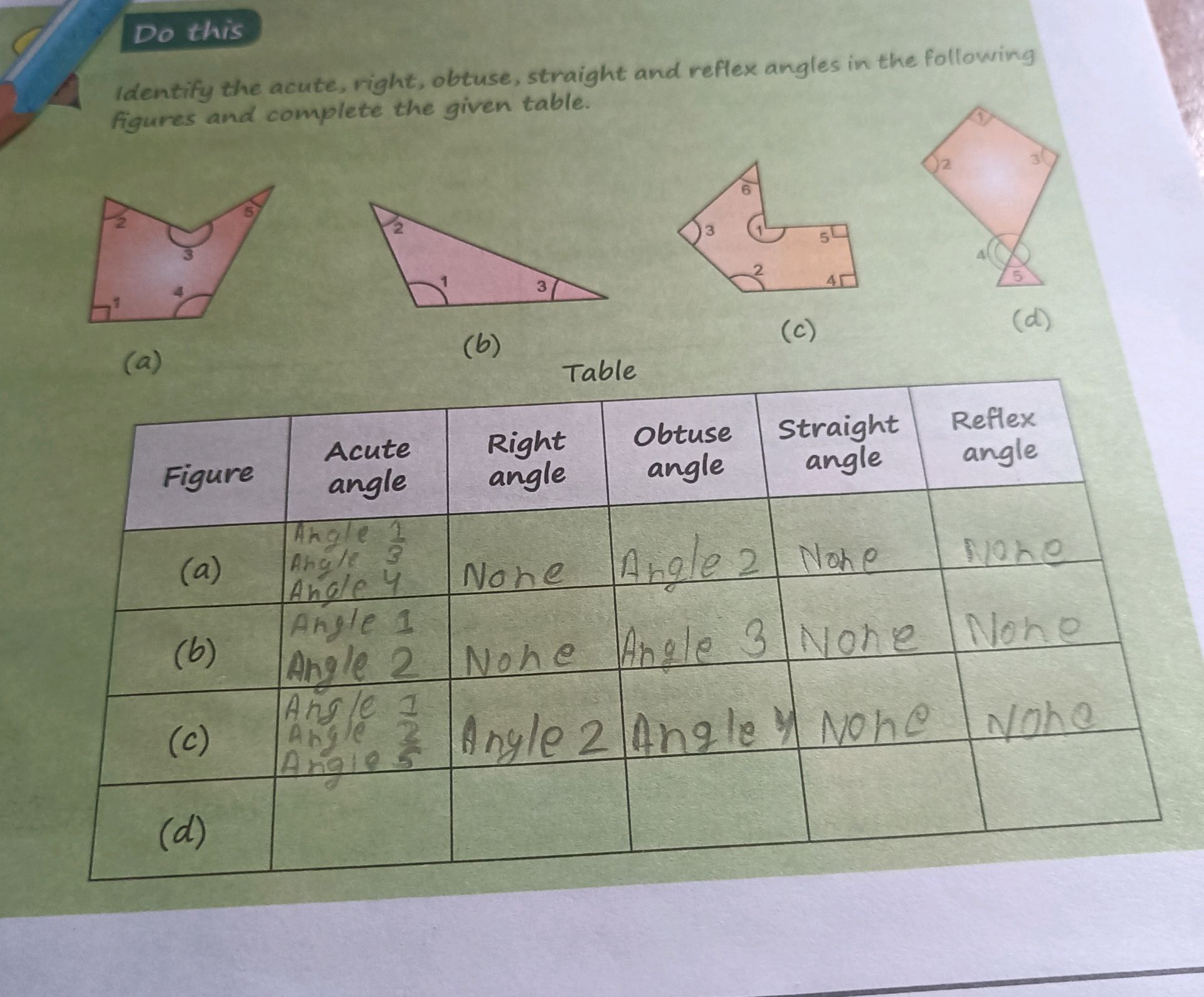 Identify the acute, right, obtuse, straight | StudyX