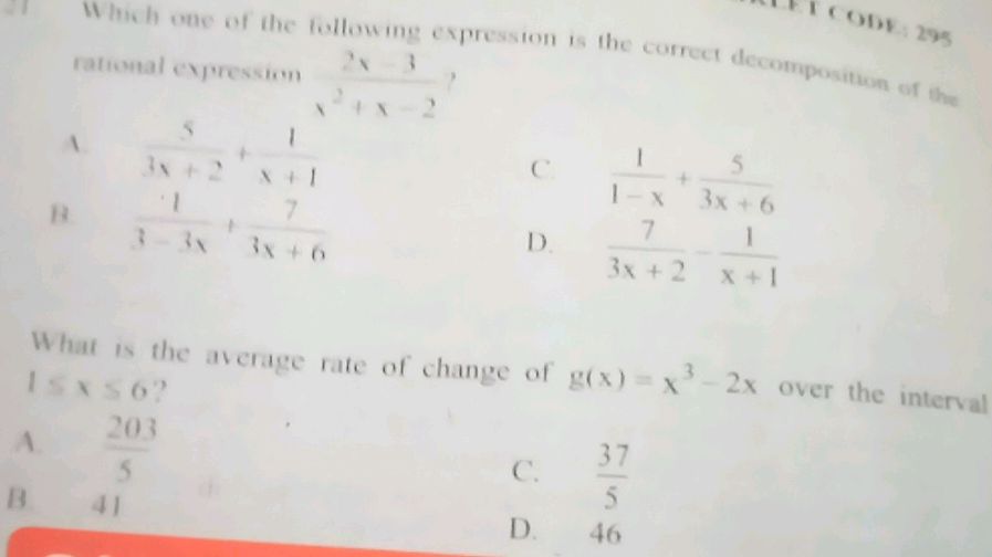 Which one of the following expression is the | StudyX