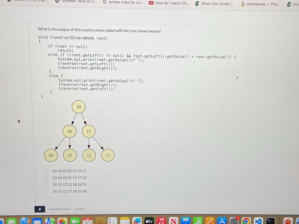 What is the output of this routine when | StudyX