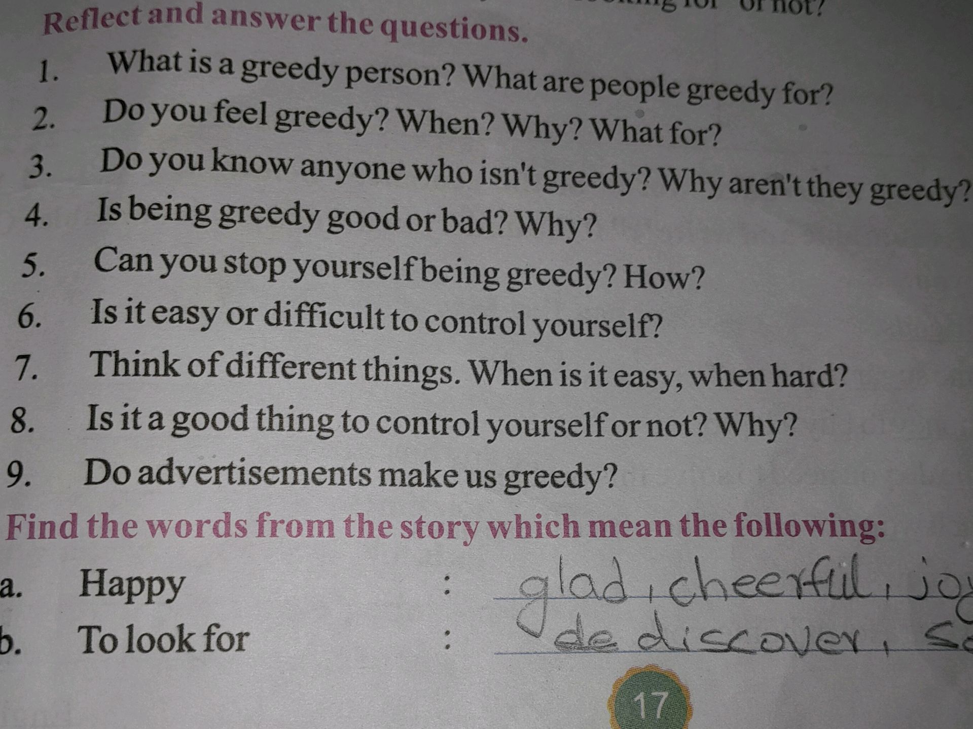 1. What is a greedy person? What are people | StudyX