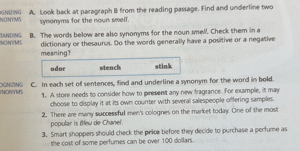 A. Look back at paragraph B from the reading | StudyX