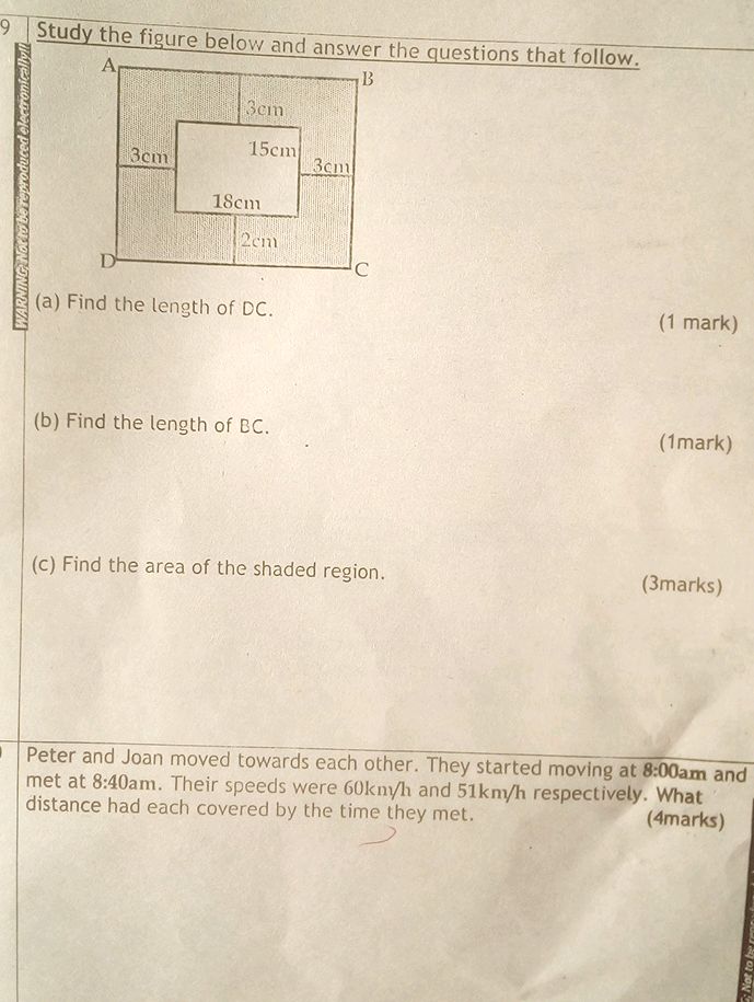 Study the figure below and answer the | StudyX