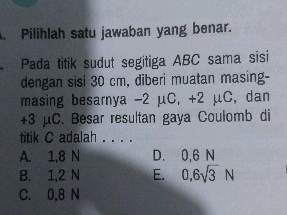 Pilihlah satu jawaban yang benar. Pada | StudyX