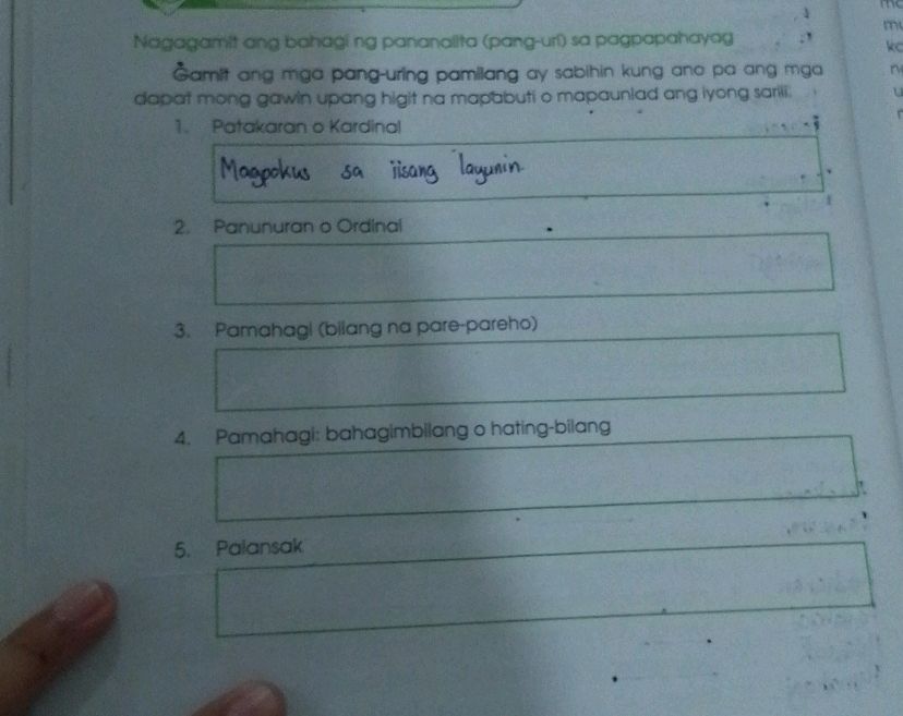 Patakaran o Kardinal Magpokus sa iisang | StudyX