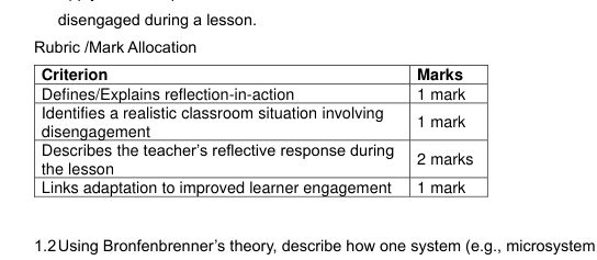 Rubric /Mark Allocation | Criterion | StudyX