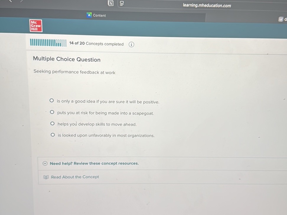 Multiple Choice Question Seeking | StudyX