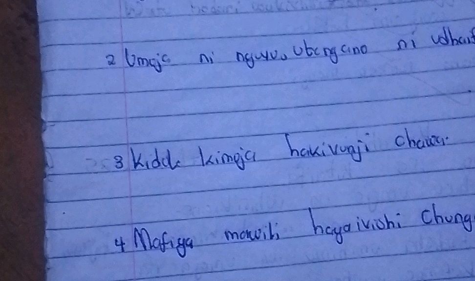 2 Umoja ni nguvu utengano ni udhaifu 3 | StudyX