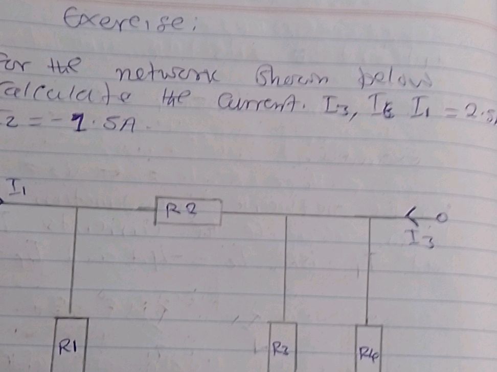 Exercise: For the network shown below | StudyX