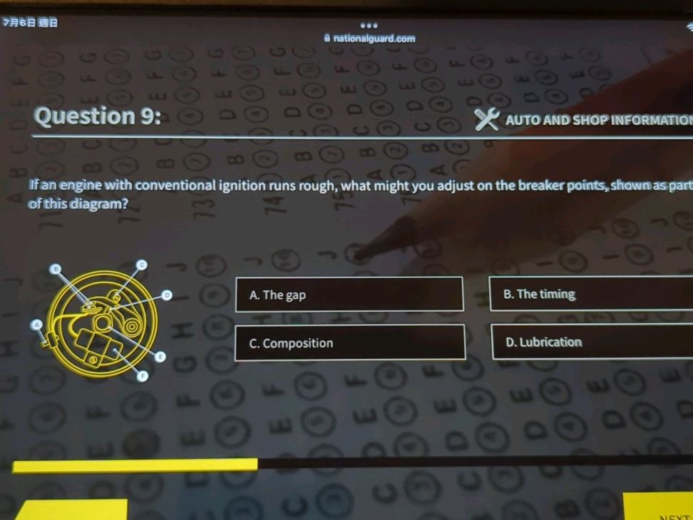 Question 9: If an engine with conventional