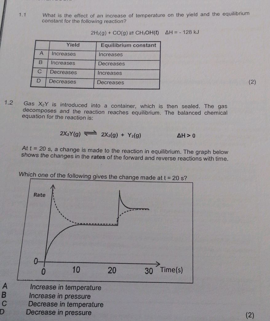 1.1 What is the effect of an increase of | StudyX