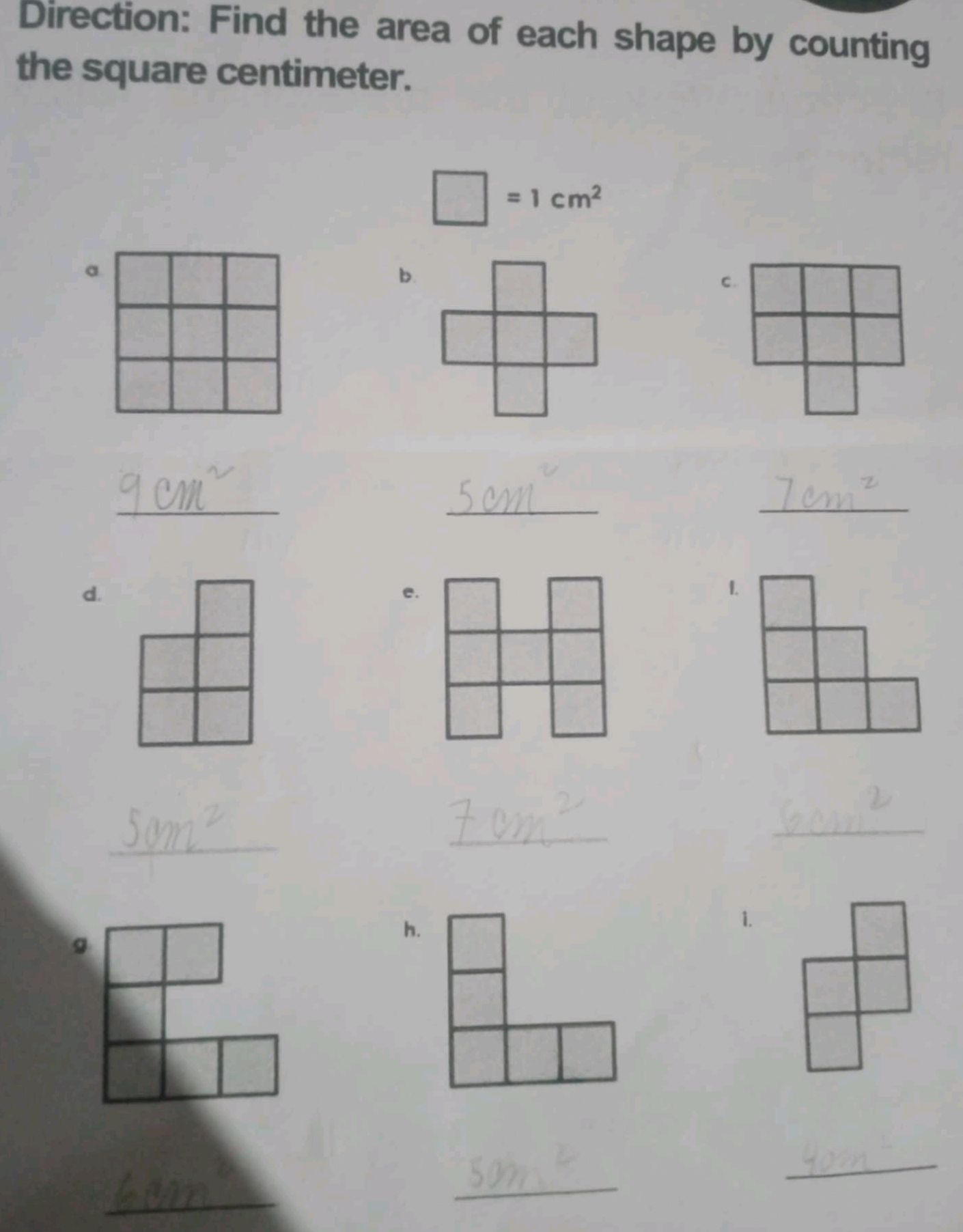 Direction: Find the area of each shape by | StudyX