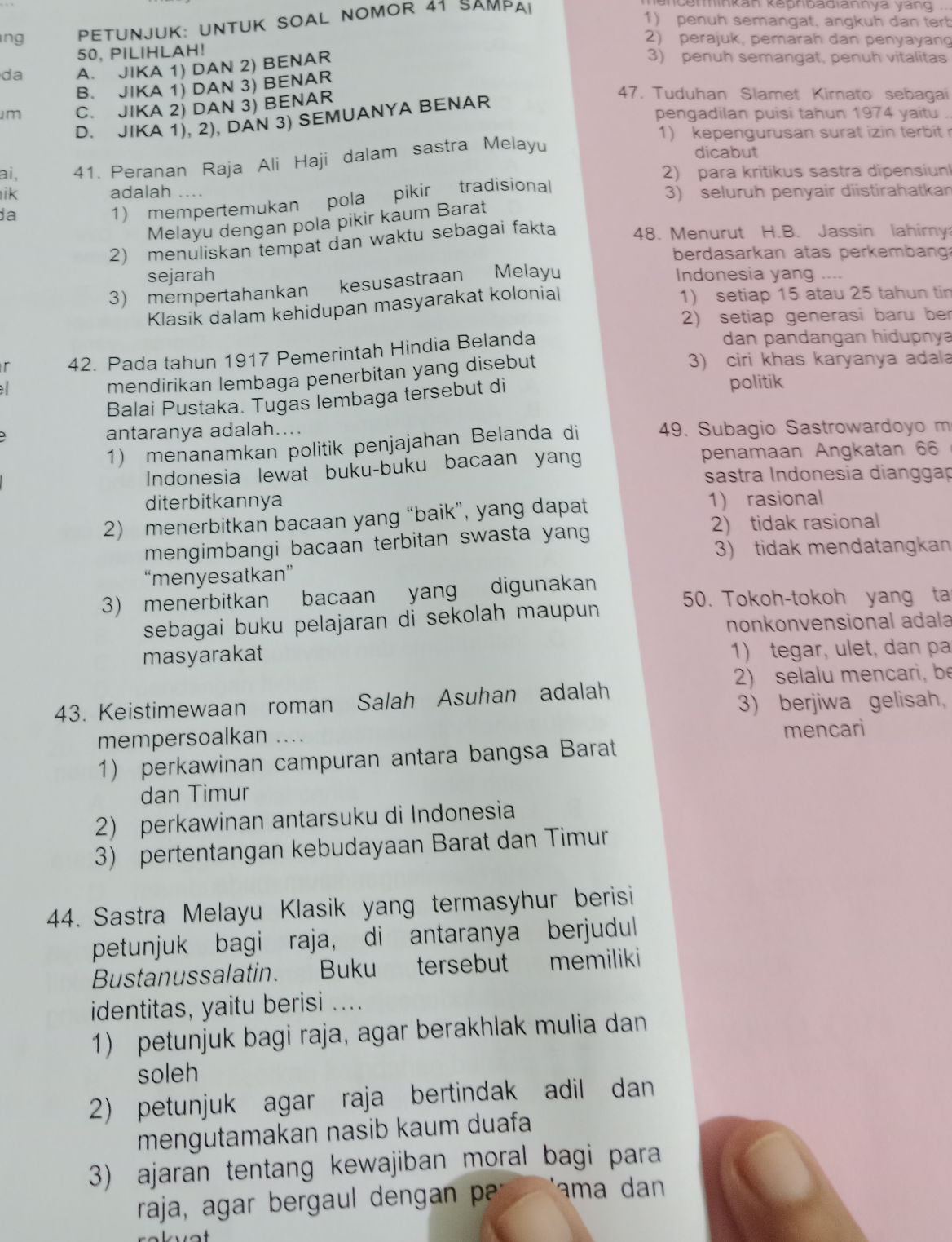 41. Peranan Raja Ali Haji dalam sastra | StudyX