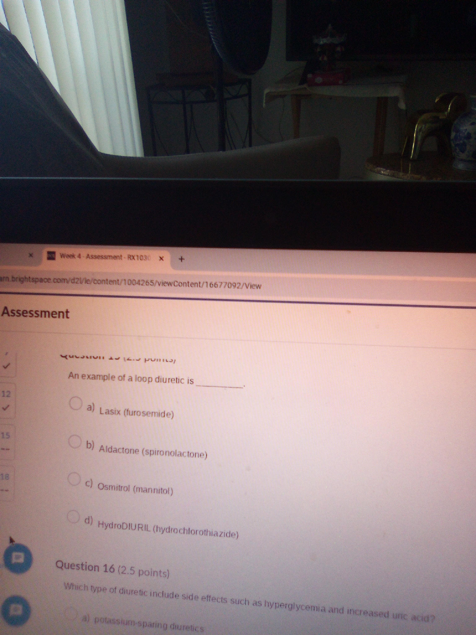 Question 15 (2.5 points) An example of a | StudyX