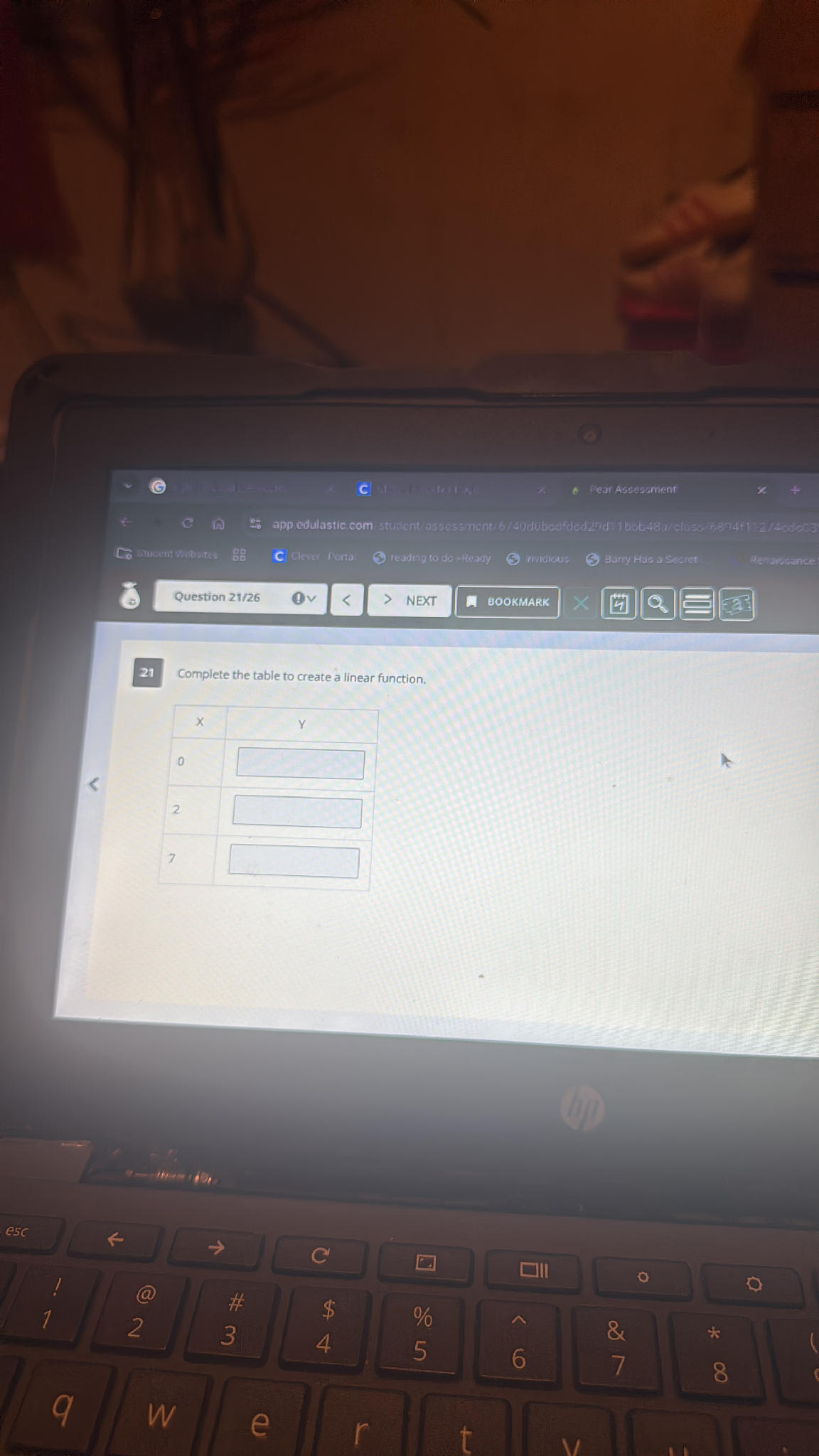 Complete the table to create a linear | StudyX