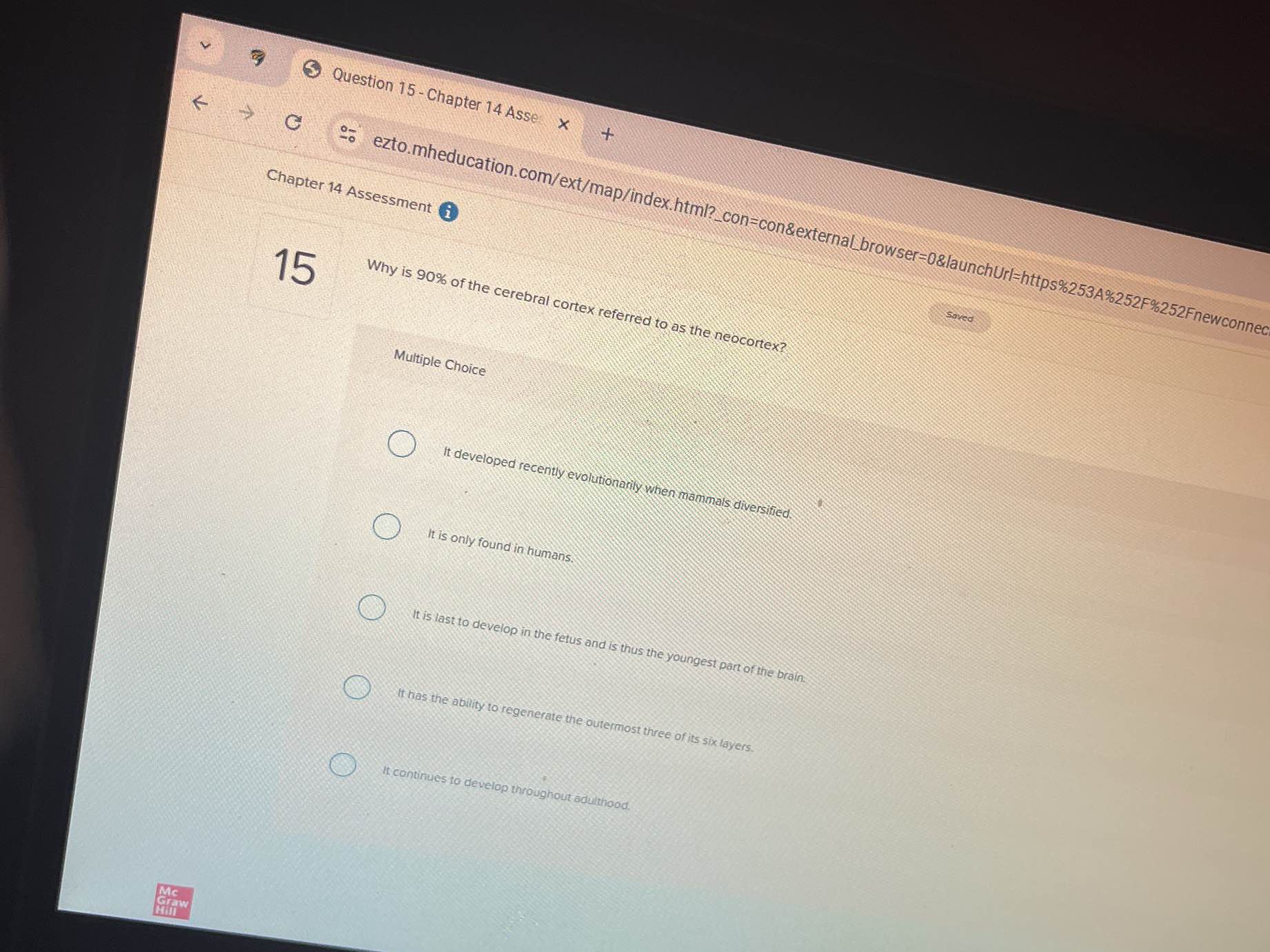 Why is 90% of the cerebral cortex referred | StudyX