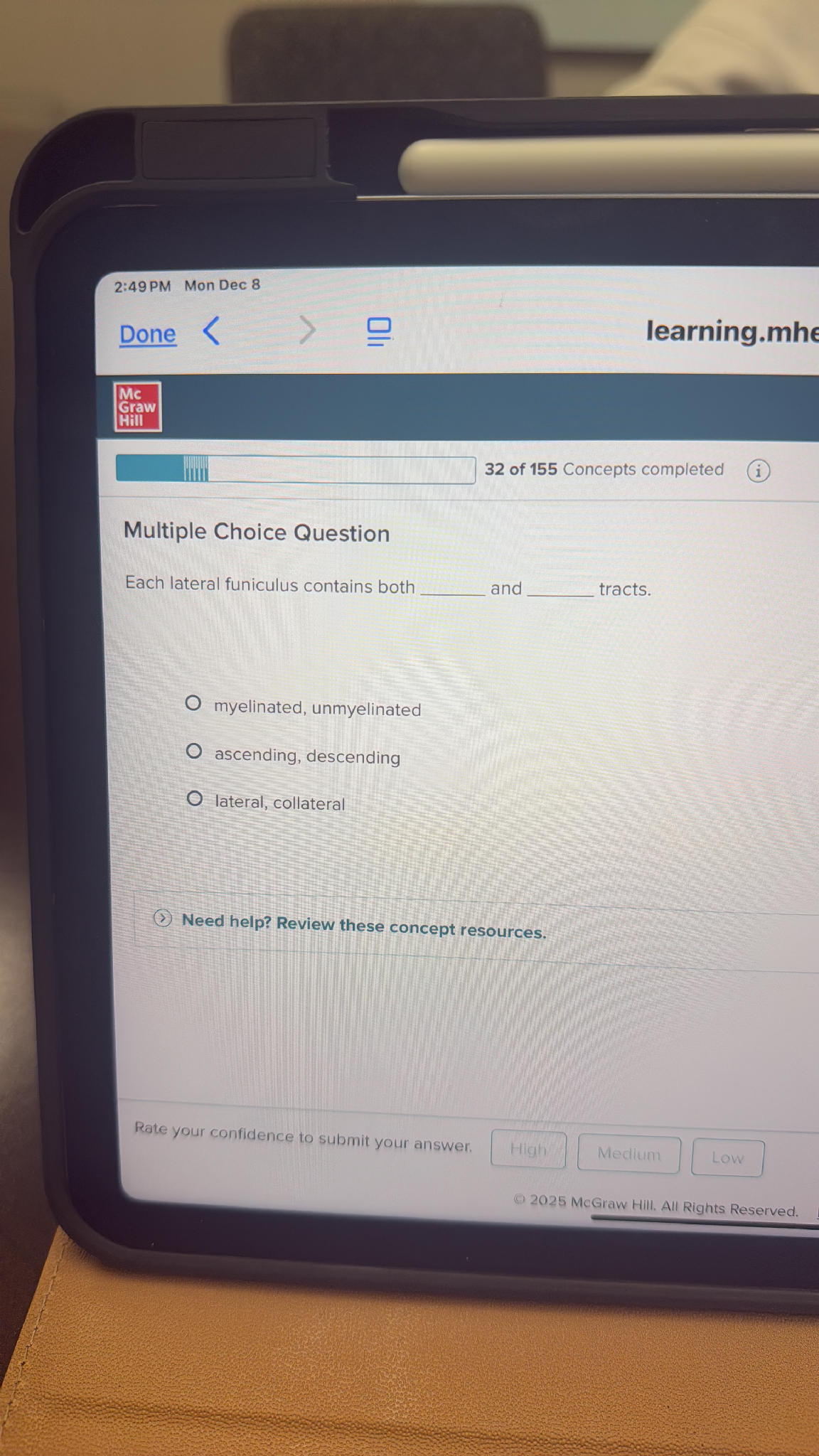 Multiple Choice Question Each lateral | StudyX