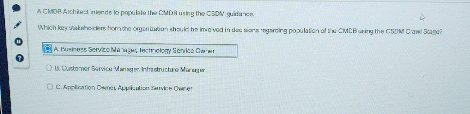 A CMDB Architect intends to populate the