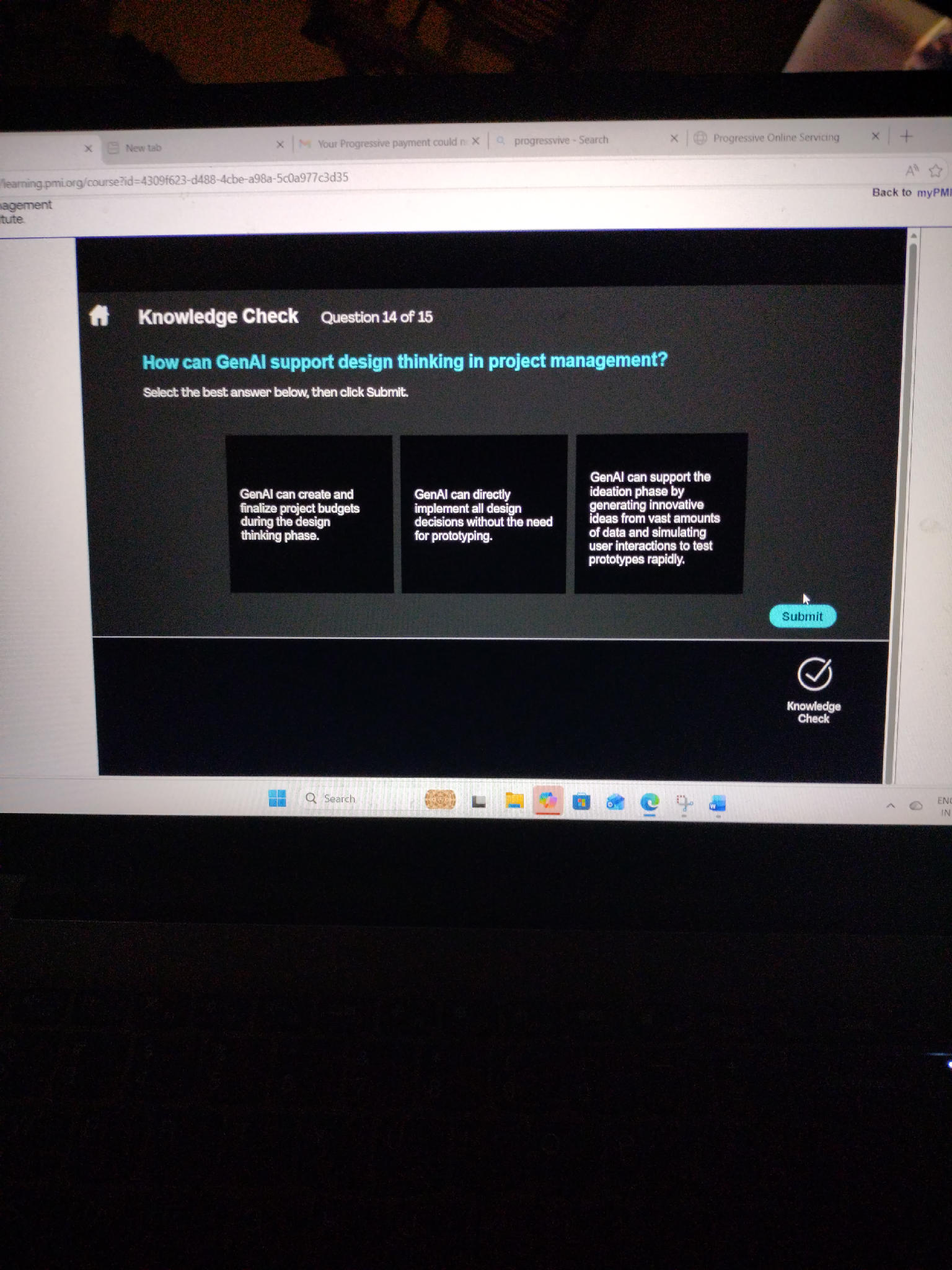 Knowledge Check Question 14 of 15 How can | StudyX