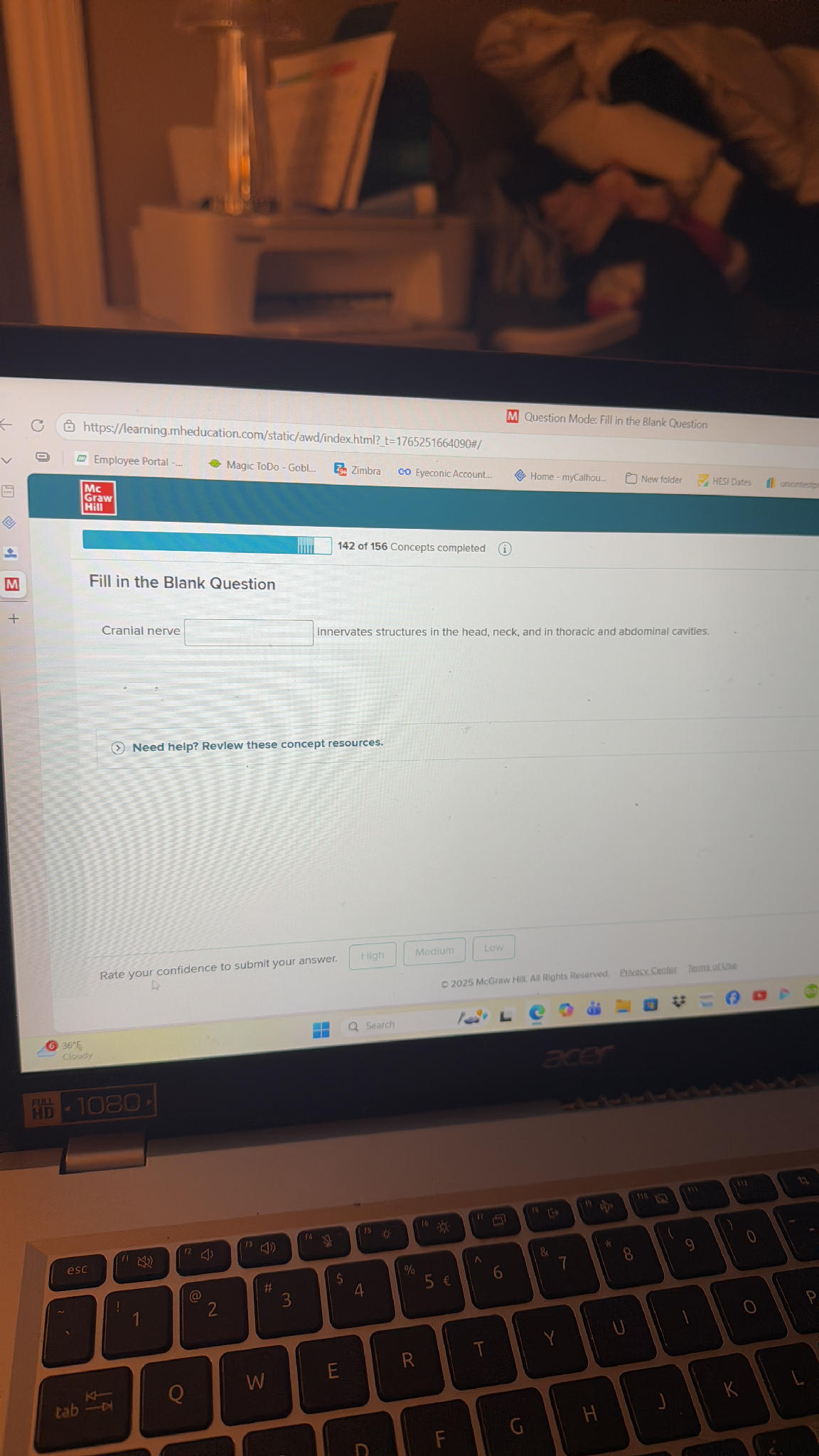 Fill in the Blank Question Cranial nerve | StudyX