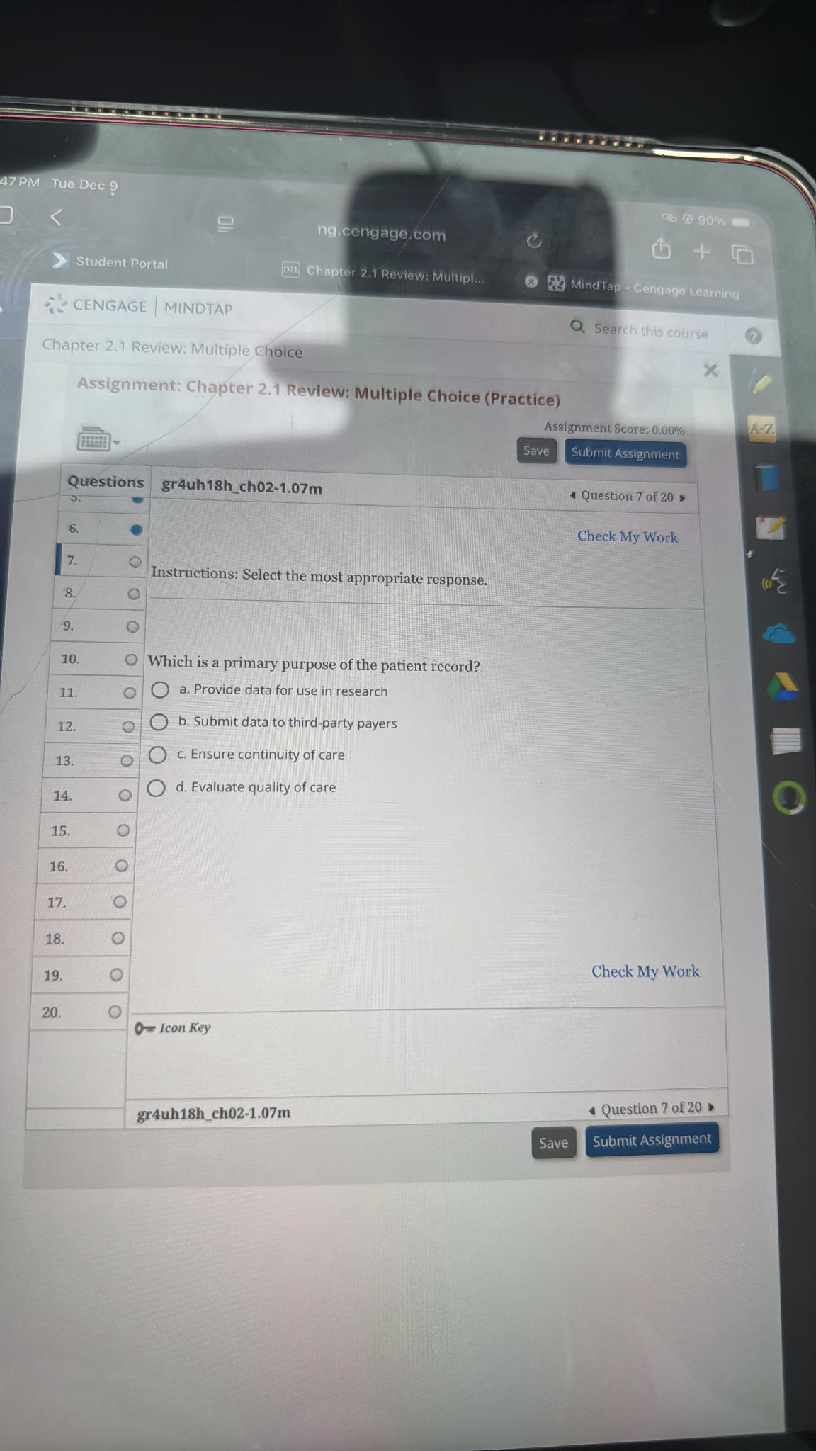 Instructions: Select the most appropriate | StudyX
